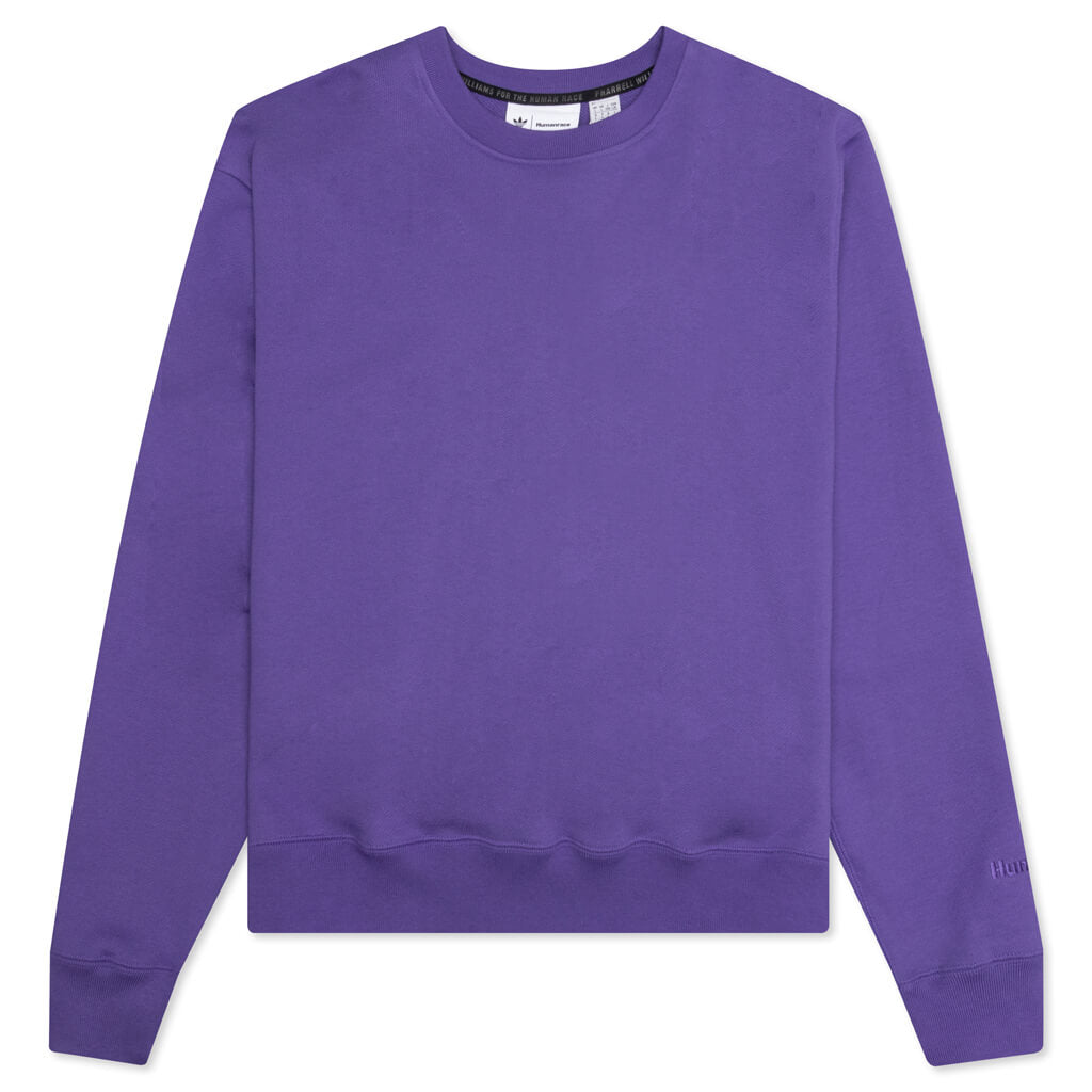 Adidas x Pharrell Williams Basics Crew - Purple – Feature