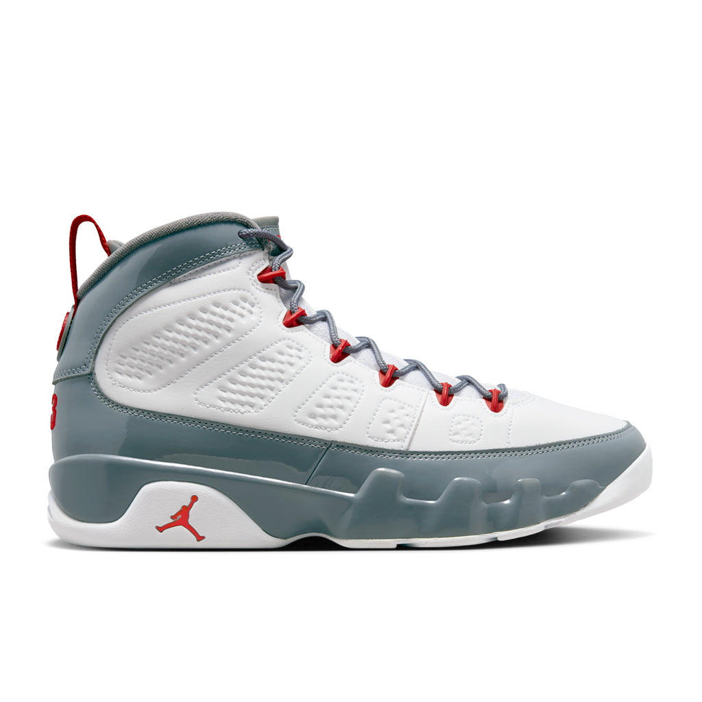Air 9 Retro Fire Red (GS) - White/Fire Red/Cool Grey – Feature