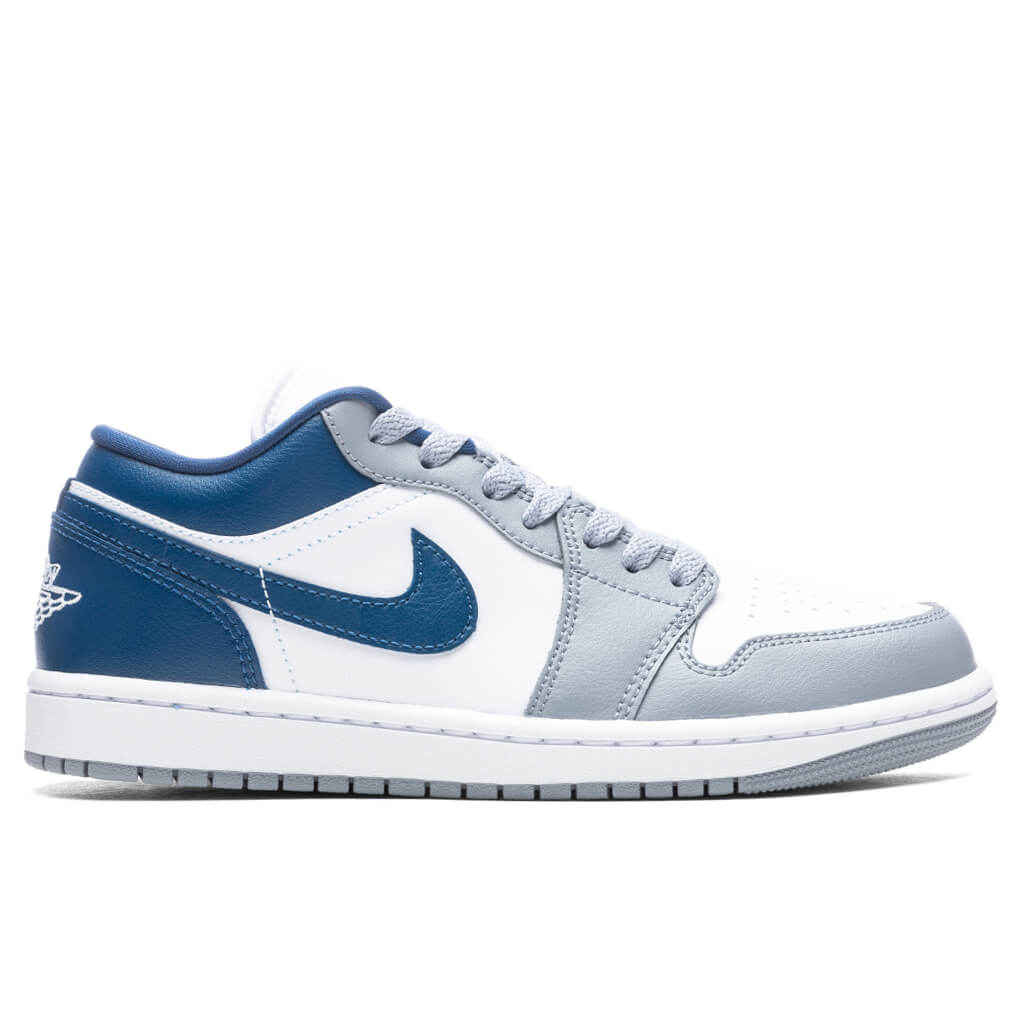 Women's Air Jordan 1 Low - Stealth/French Blue/White – Feature