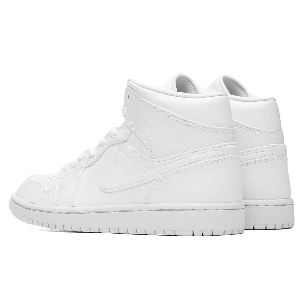 Air Jordan 1 Mid - White/White – Feature