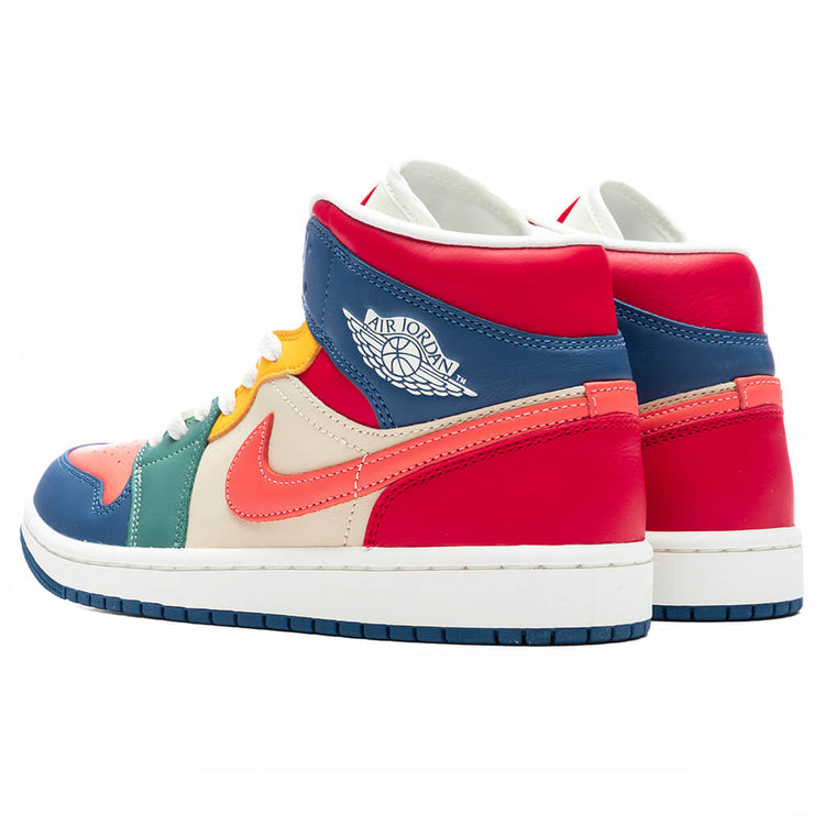Women's Air Jordan 1 Mid SE - French Blue/Magic Ember/Fire Red – Feature