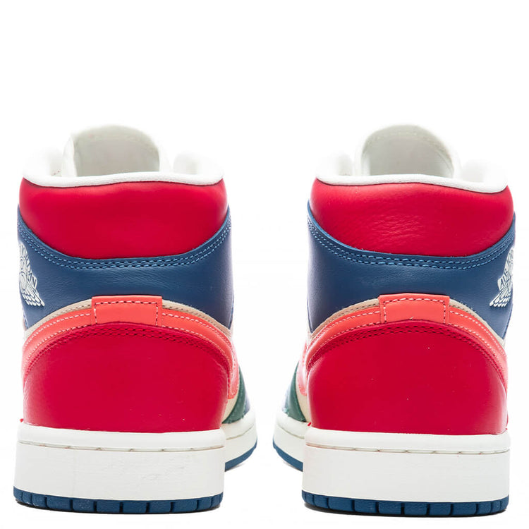 Women's Air Jordan 1 Mid SE - French Blue/Magic Ember/Fire Red – Feature