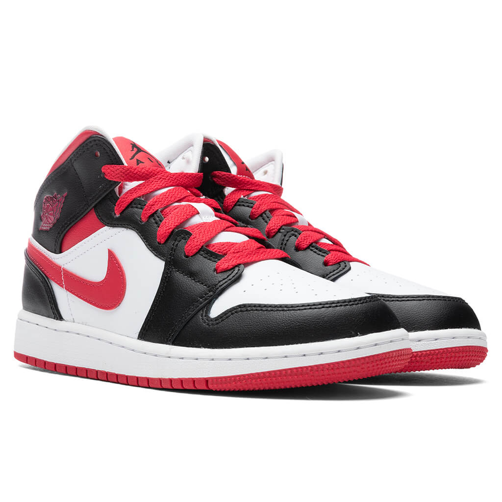Air Jordan 1 Mid (GS) - Black/Very Berry – Feature