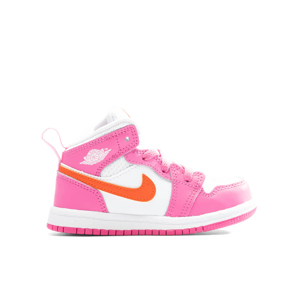 Air Jordan 1 Mid (TD) - Pinksicle/Safety Orange/White – Feature