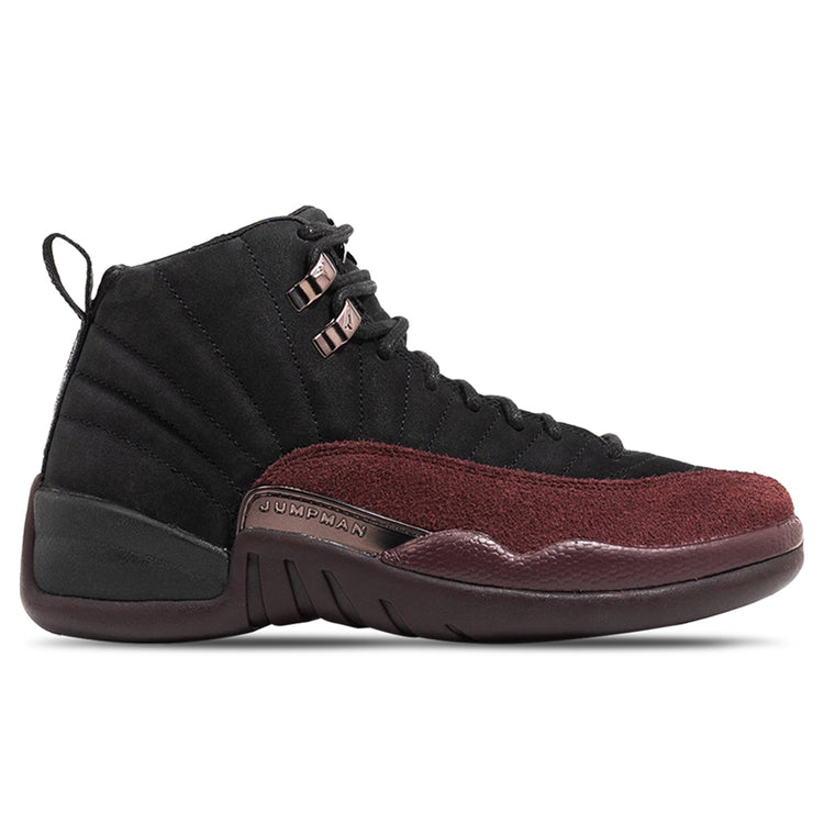 Women's Air Jordan 12 x A Ma Maniére - Black/Burgundy Crush – Feature