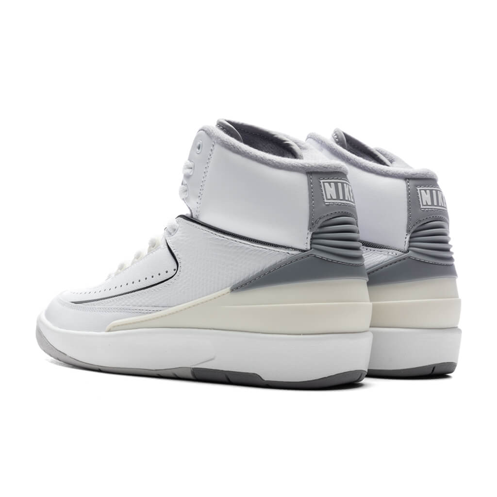 Air Jordan 2 Retro (GS) - White/Cement Grey/Sail – Feature