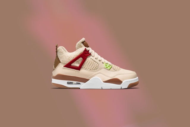 Air Jordan 4 Retro (GS) - Pearl White/Dark Driftwood – Feature