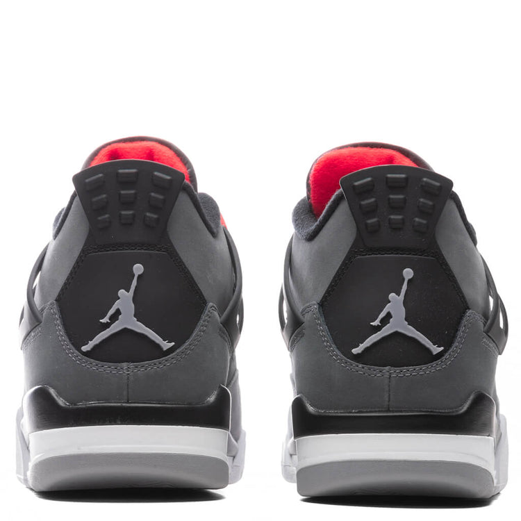 Air Jordan 4 Retro 'Infrared' - Dark Grey/Infrared 23/Black Cement Gre ...