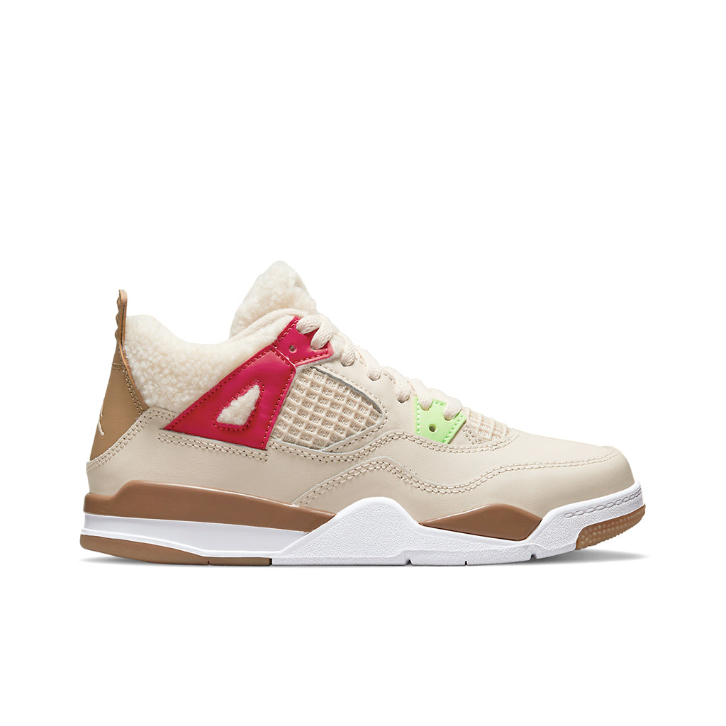 Air Jordan 4 Retro (PS) - Pearl White/Dark Driftwood – Feature