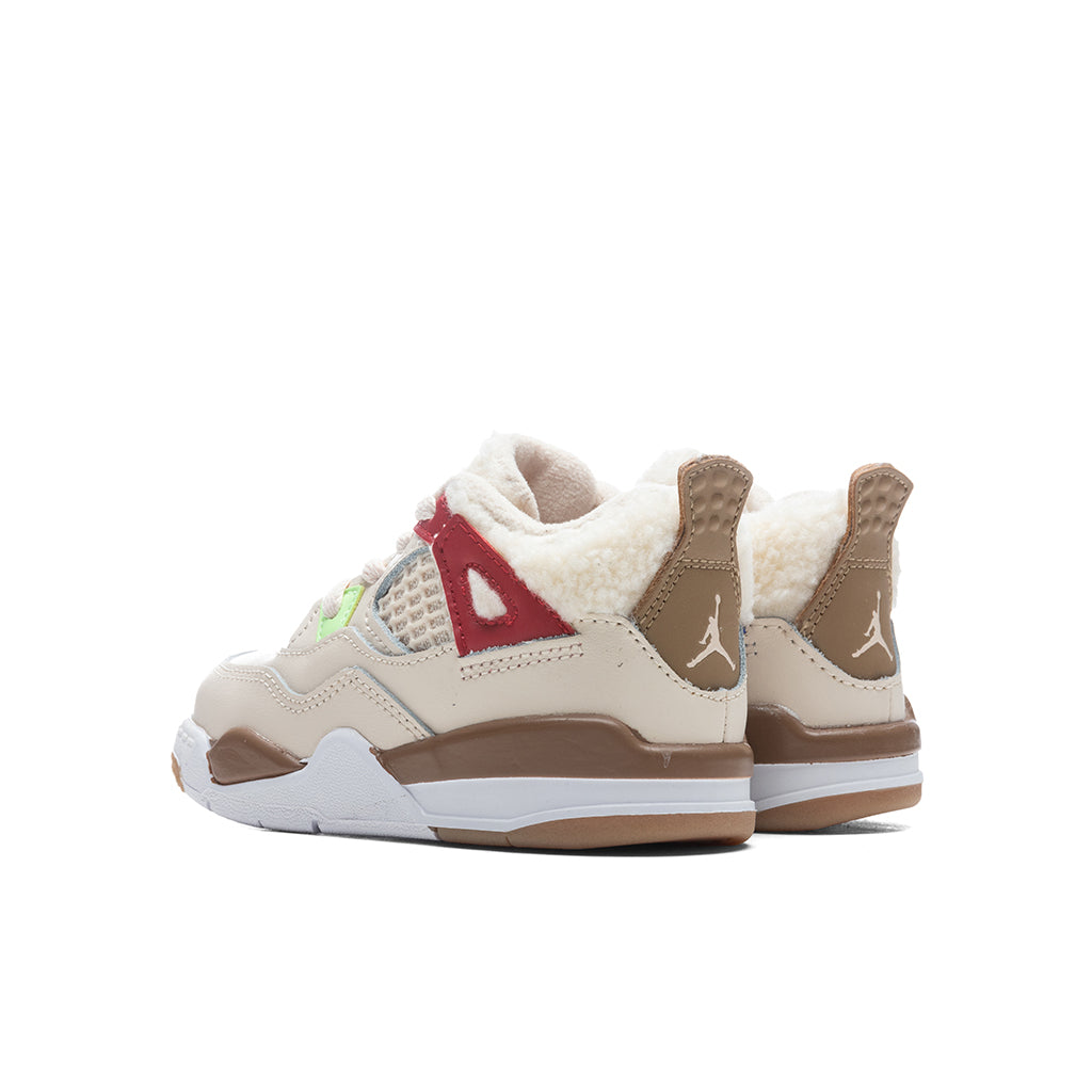 Air Jordan 4 Retro (TD) - Pearl White/Dark Driftwood – Feature
