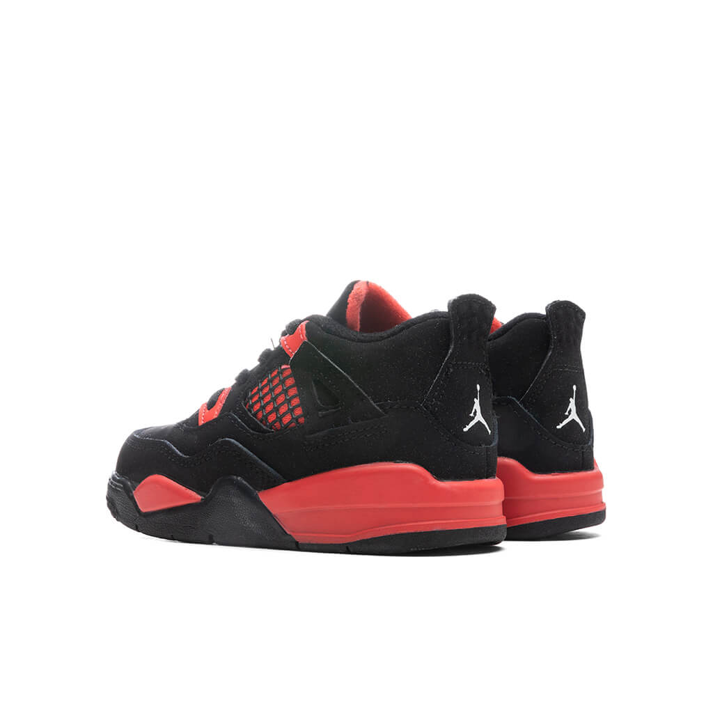 Air Jordan 4 Retro (TD) "Red Thunder" - Black/Red – Feature