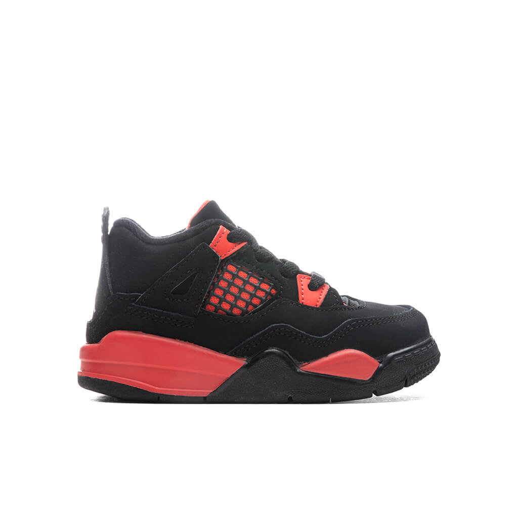 Air Jordan 4 Retro (TD) "Red Thunder" - Black/Red – Feature