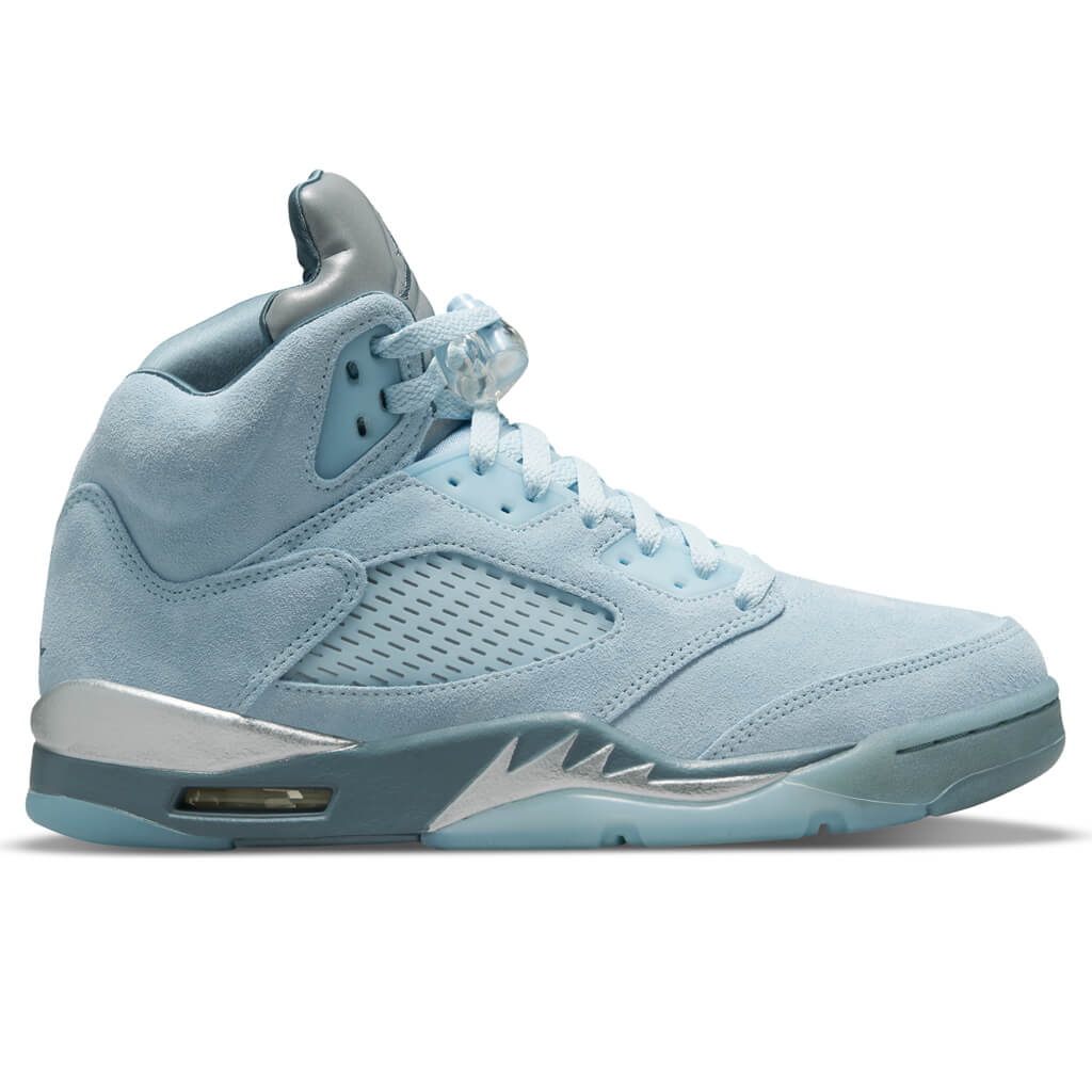 Women's Air Jordan 5 Retro "Bluebird"- Ice/Blue Graphite – Feature
