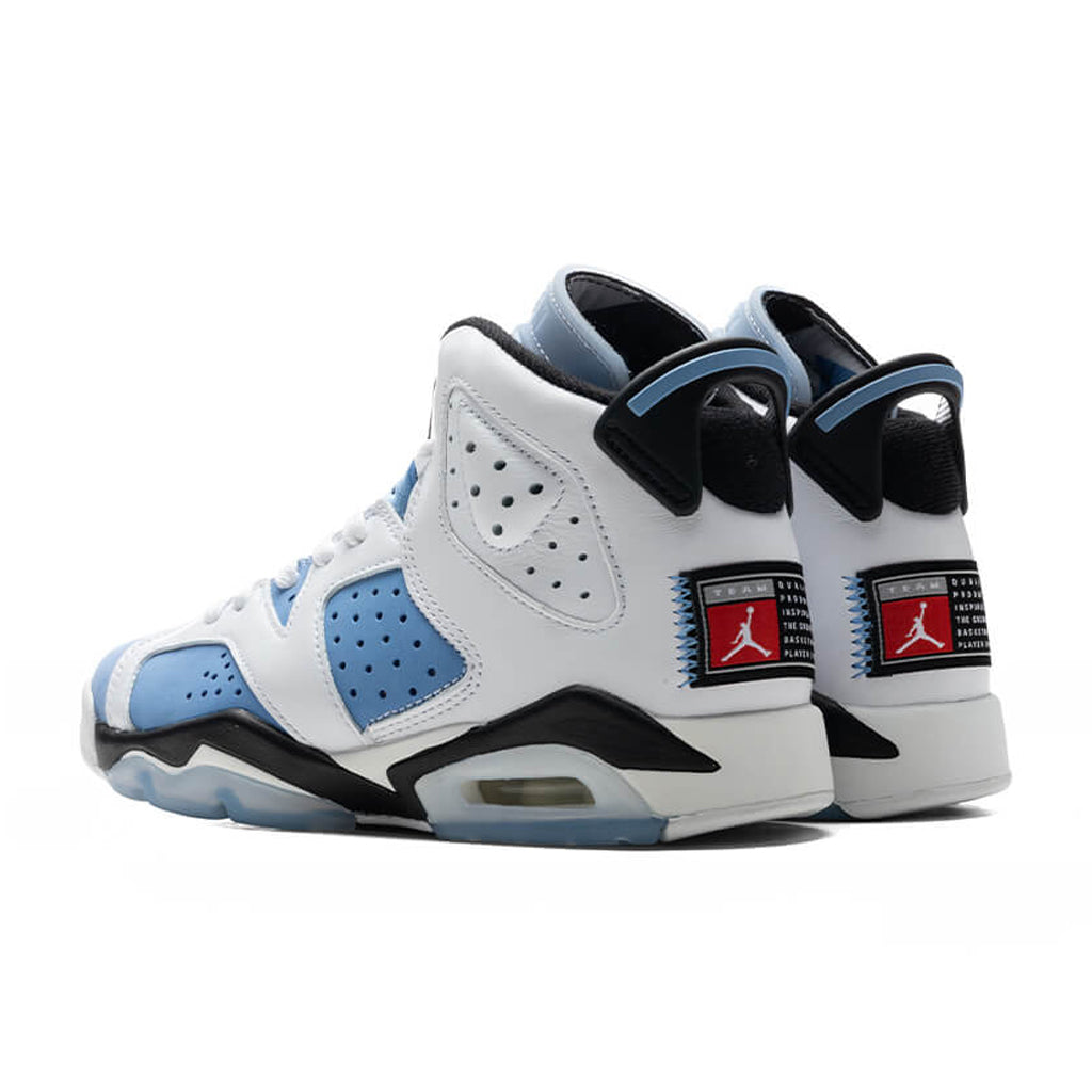 Air Jordan 6 Retro "UNC" (GS) - University Blue/White/Black/College Na ...