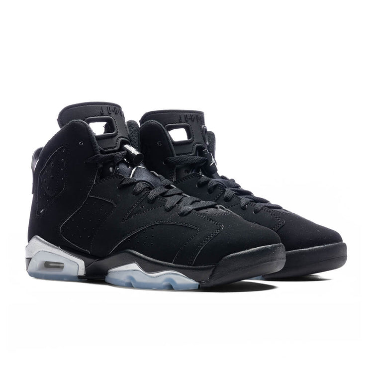 Air Jordan 6 Retro (GS) - Black/Metallic Silver/Black – Feature