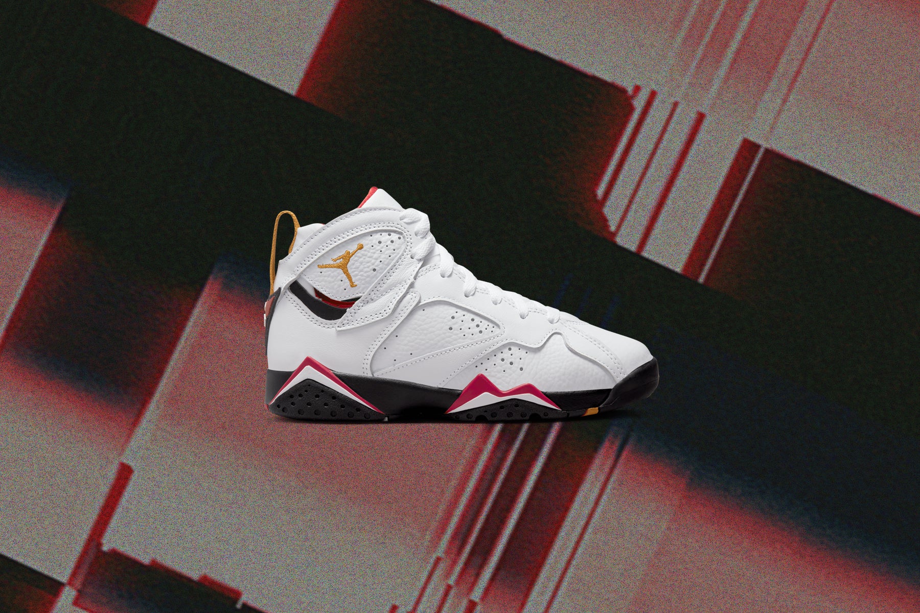 Air Jordan 7 Retro (GS) - White/Cardinal Red/Chutney – Feature
