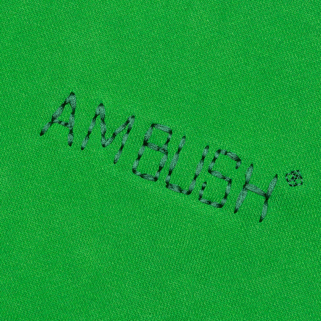 Raw Edge Hoodie - Green/Green – Feature