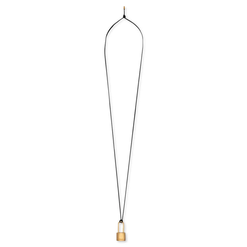 Small Padlock Necklace - Gold – Feature