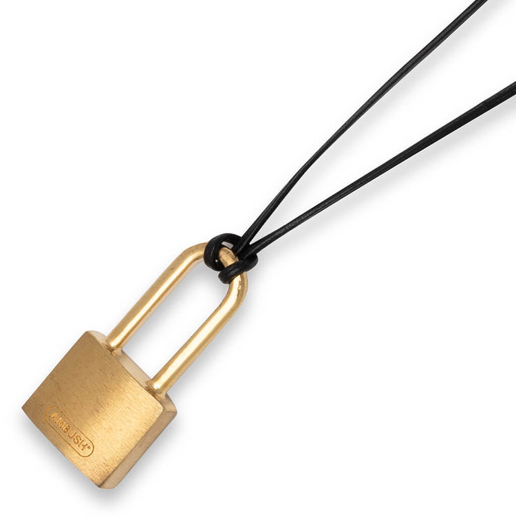Small Padlock Necklace - Gold – Feature