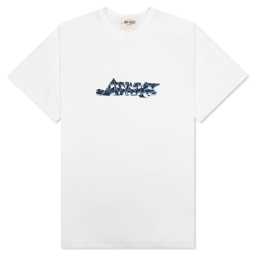 Awake Chrome Logo Tee - White – Feature