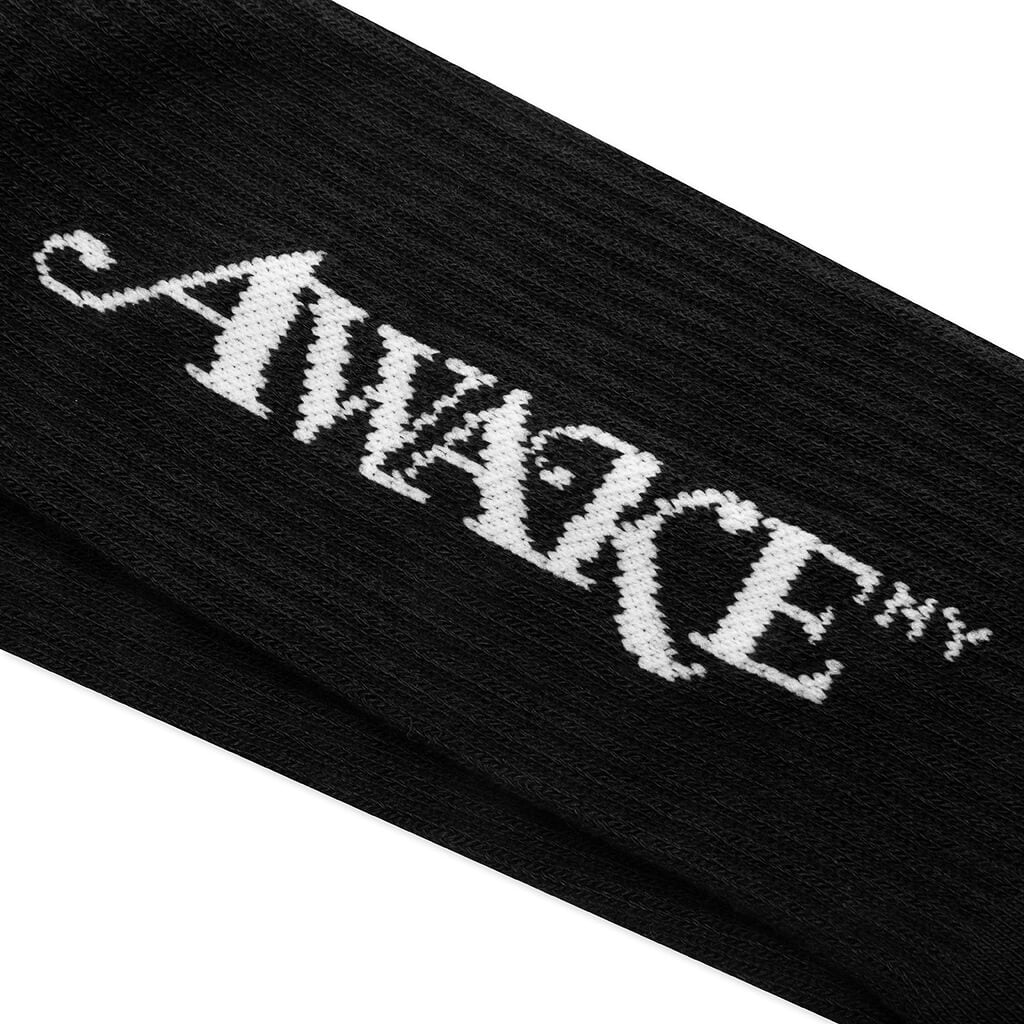 Awake Classic Logo Socks - Black – Feature