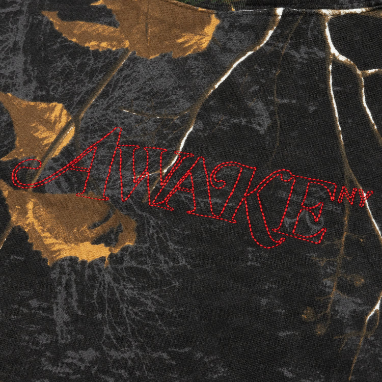 Awake Classic Outline Logo Paneled Embroidered Hoodie - Real Tree – Feature