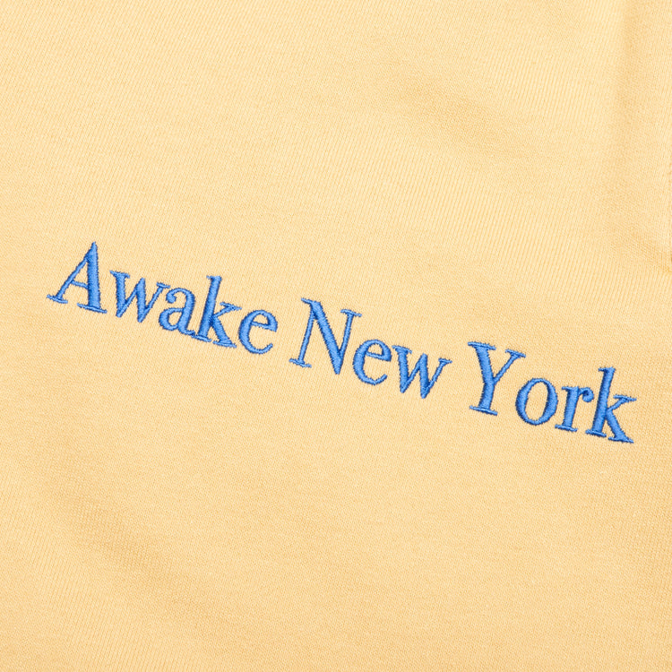Awake Classic Outline Logo Paneled Embroidered Sweatpants - Mustard ...