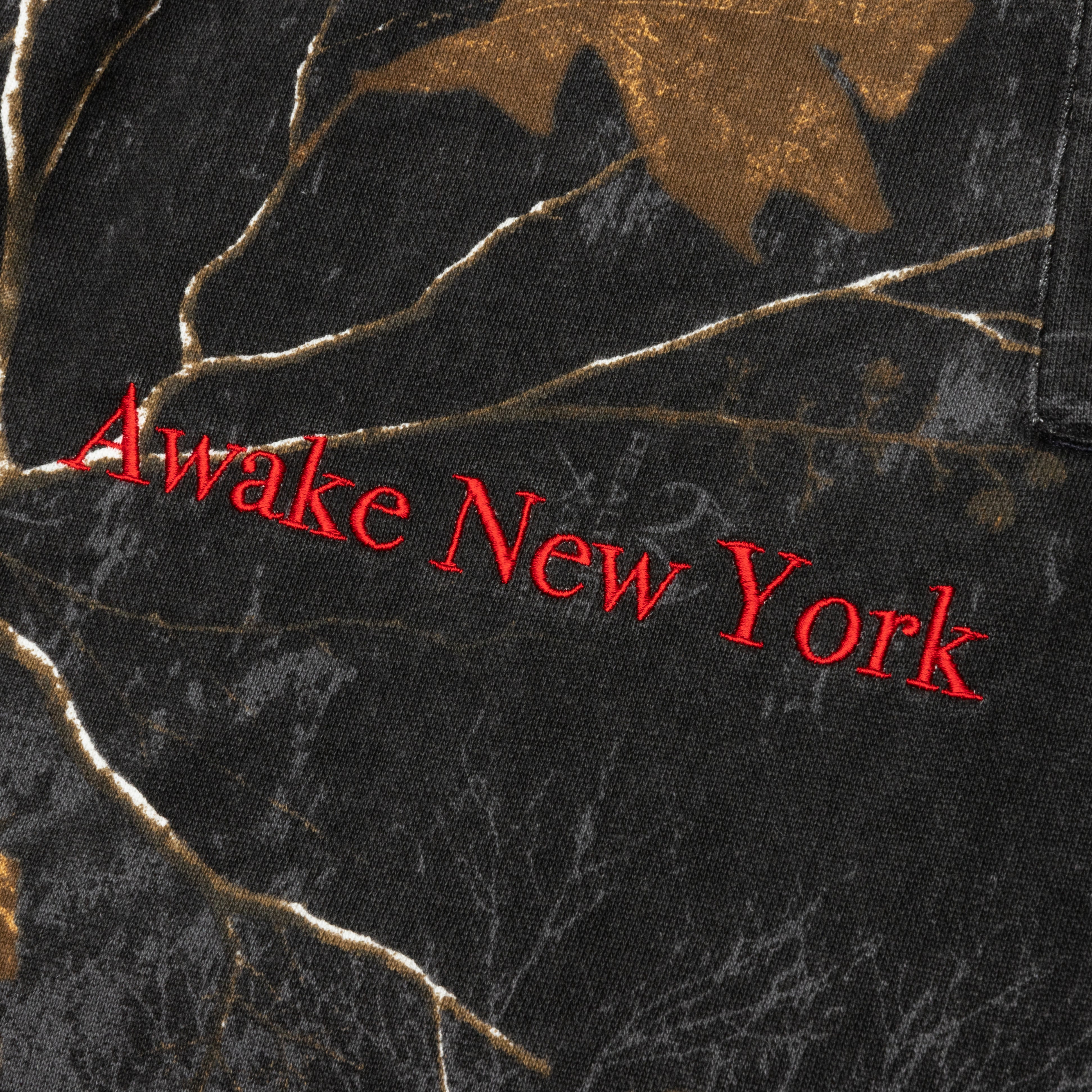 Awake Classic Outline Logo Paneled Embroidered Sweatpants - Real Tree ...