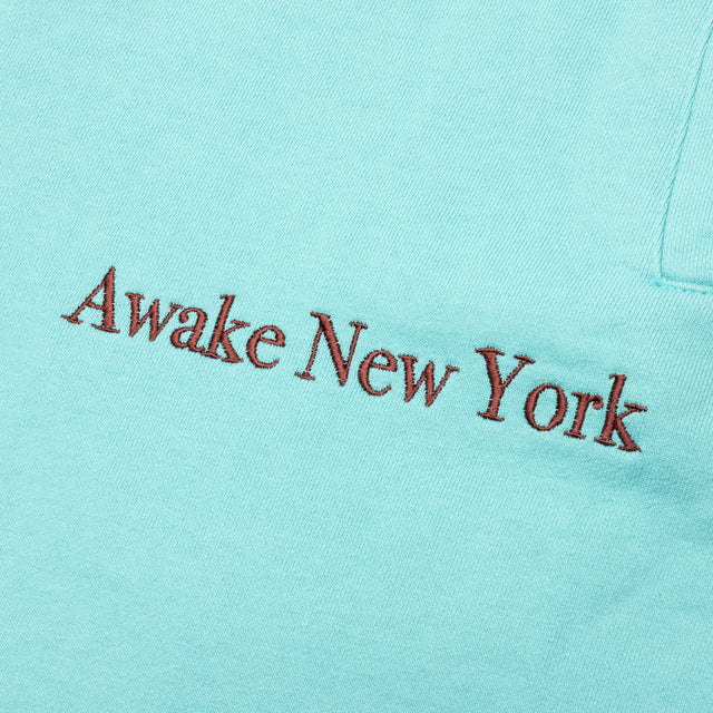 Awake Classic Outline Logo Paneled Embroidered Sweatpants - Teal – Feature