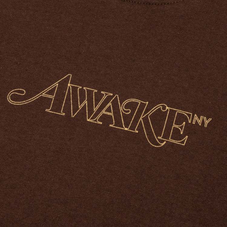 Awake Classic Outline Logo S/S Tee - Brown – Feature