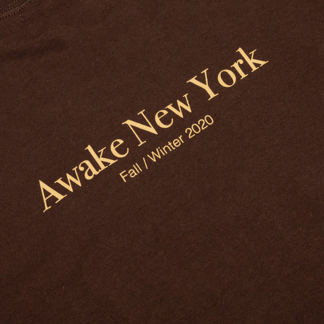 Awake Classic Outline Logo S/S Tee - Brown – Feature