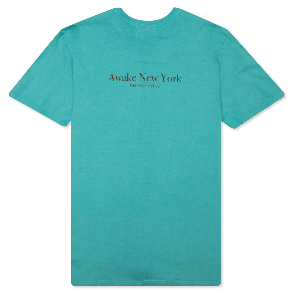 Awake Classic Outline Logo S/S Tee - Teal – Feature