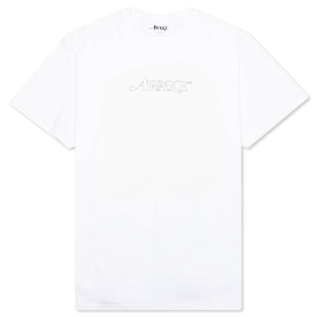 Awake Classic Outline Logo S/S Tee - White – Feature