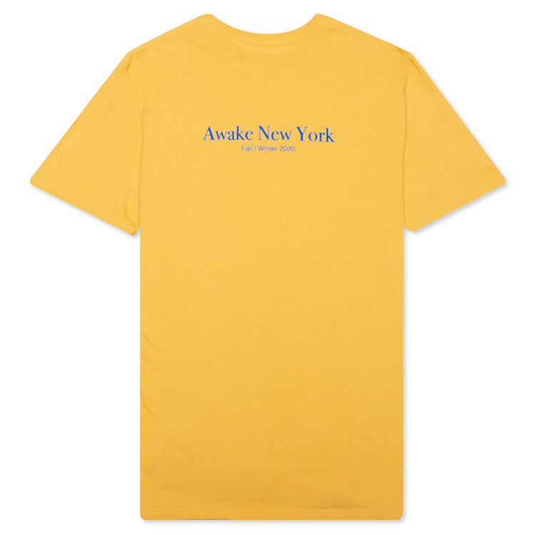 Awake Classic Outline Logo S/S Tee - Mustard – Feature