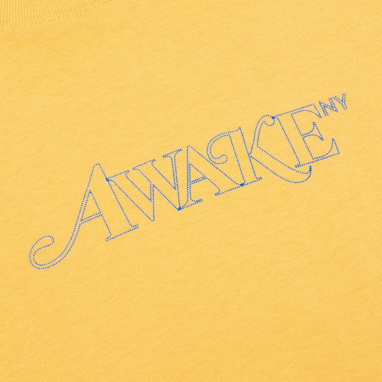 Awake Classic Outline Logo S/S Tee - Mustard – Feature