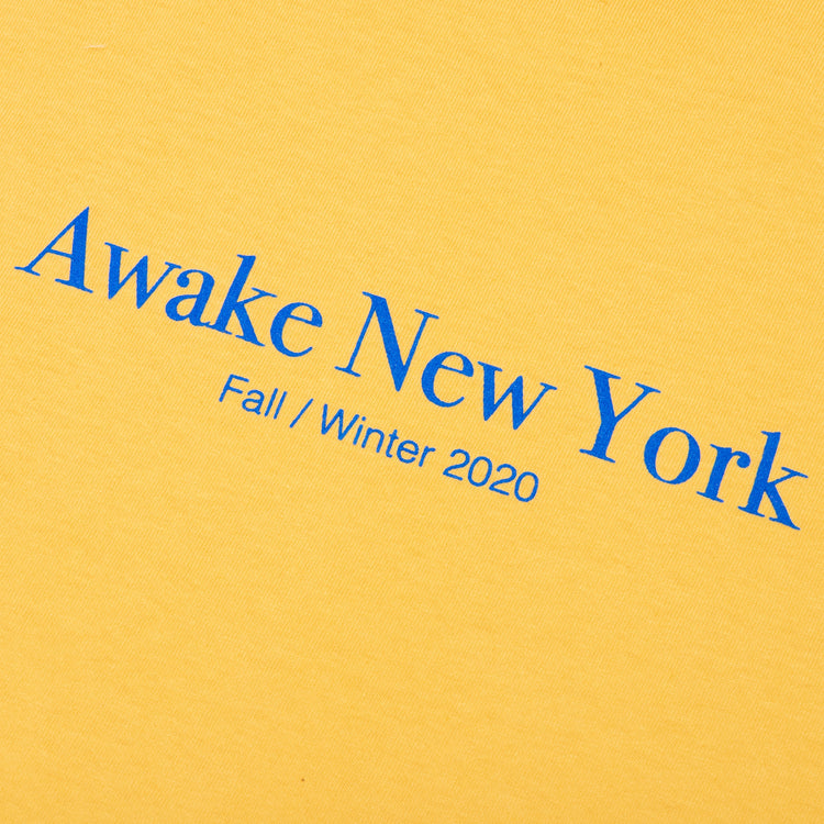 Awake Classic Outline Logo S/S Tee - Mustard – Feature