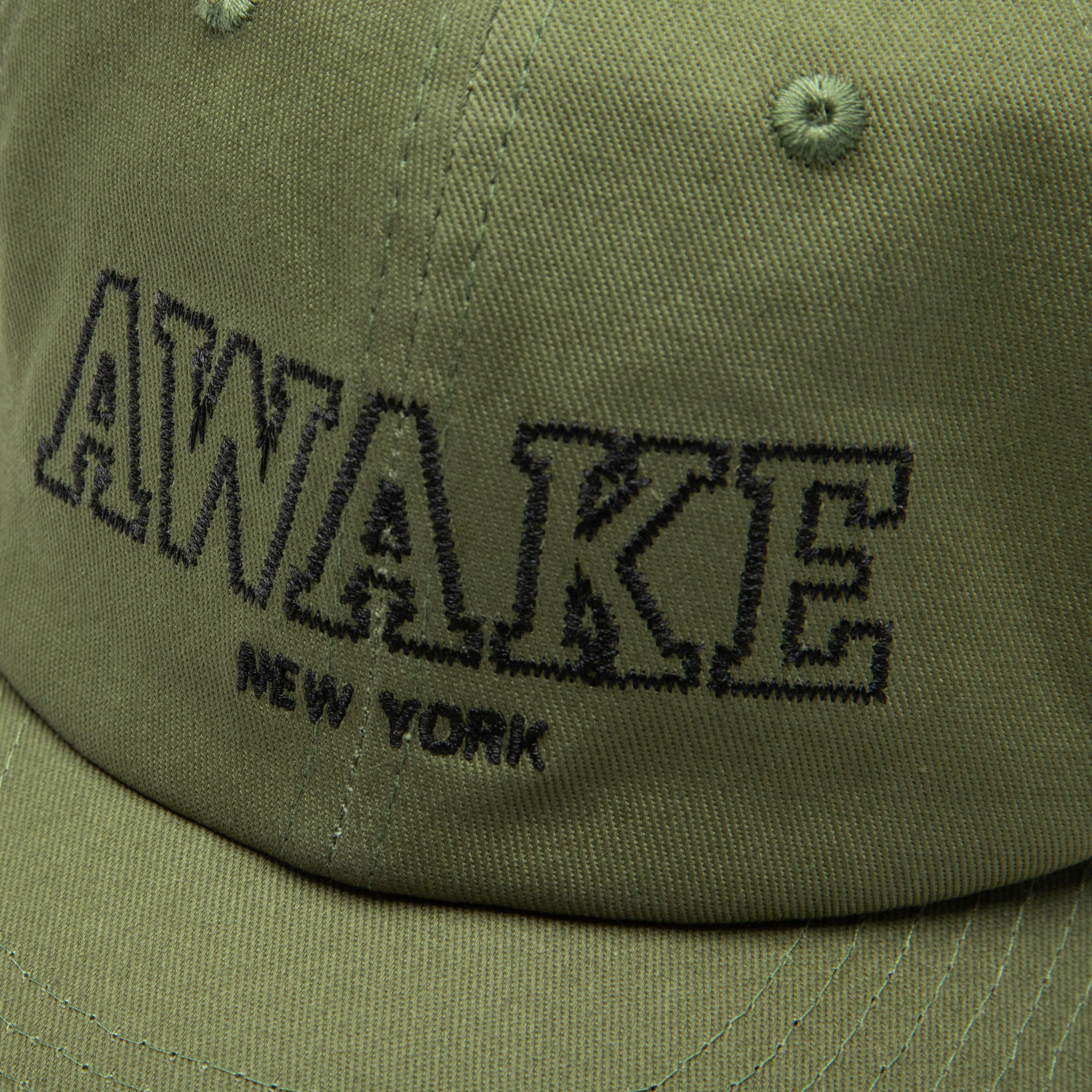 Awake Military Logo 6 Panel Hat - Olive – Feature