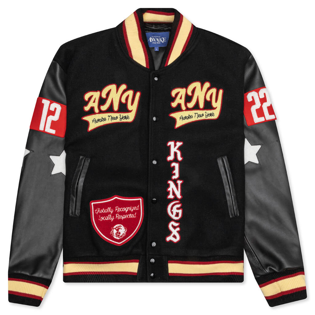 Corazon Varsity Jacket - Black/Black – Feature