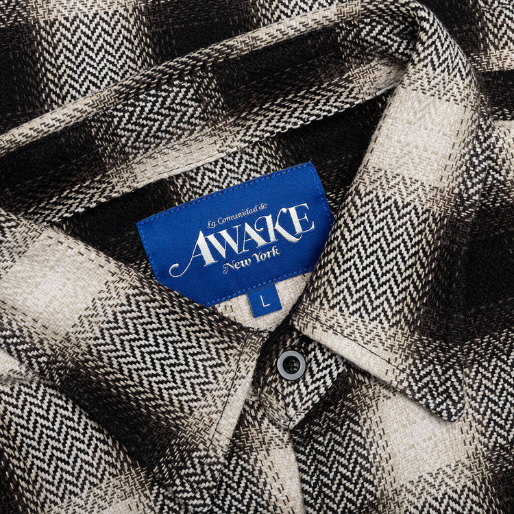 End and Beginning Embroidered Flannel - Cream – Feature