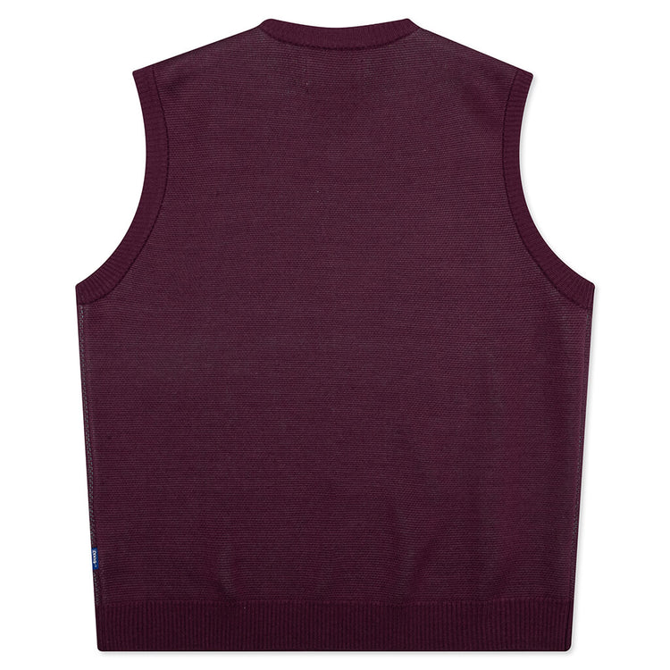 Floral Sweater Vest - Magenta – Feature