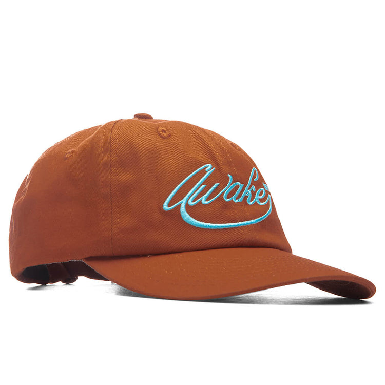 Awake Script Logo 6-Panel Hat - Rust – Feature