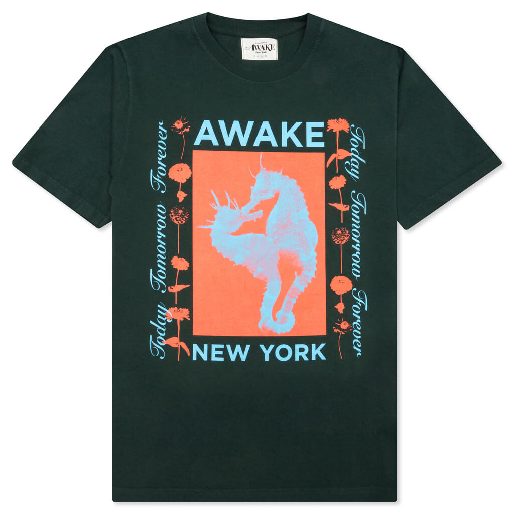 아웨이셀마 테이-다크 그린 (Awake Seahorse Tee-Dark Green) – Feature