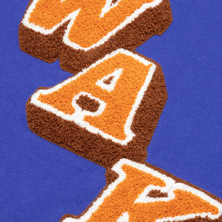 Awake Stacked Logo Crewneck - Sapphire – Feature