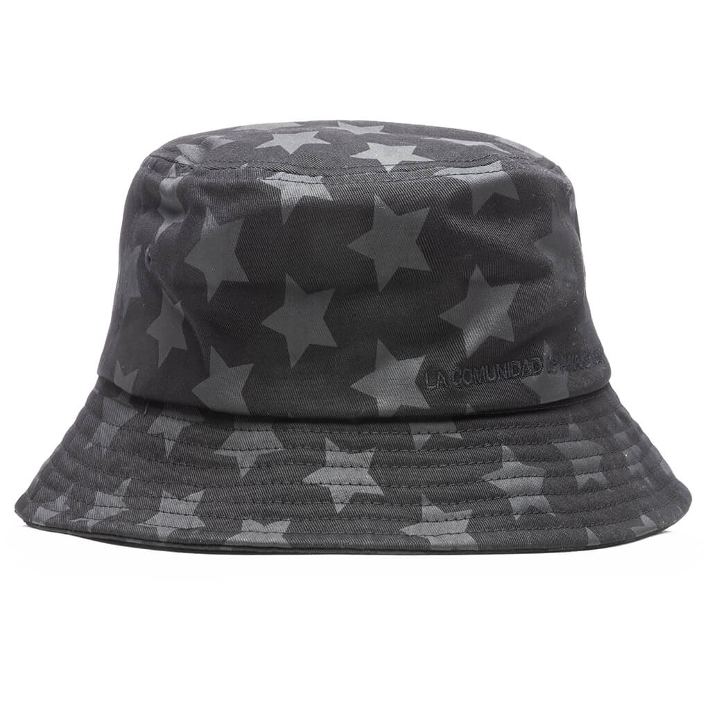 Awake Star Printed Bucket Hat - Charcoal/Black – Feature