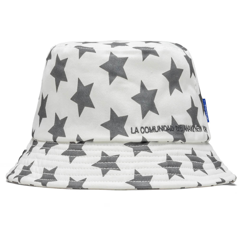 Awake Star Printed Bucket Hat - Ivory/Black – Feature
