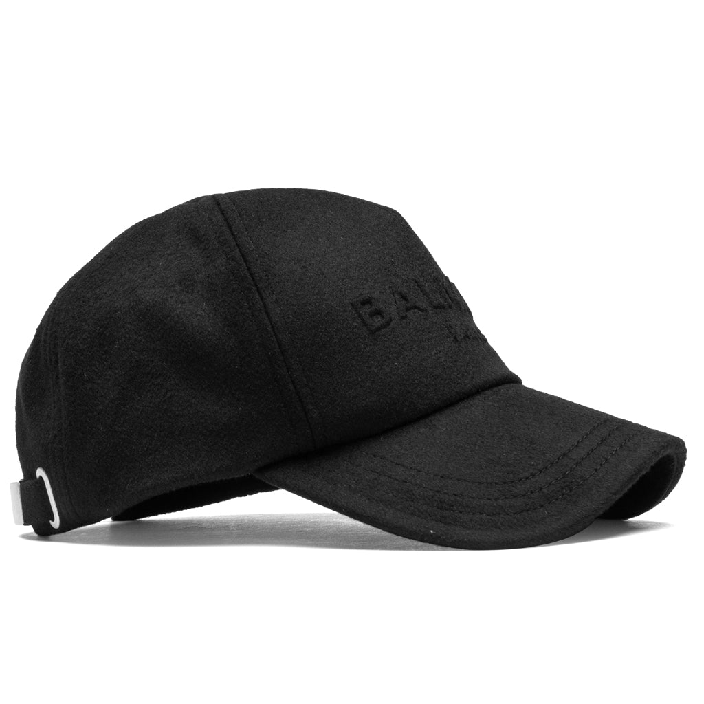 Embossed Wool & Cashmere Cap - Black – Feature
