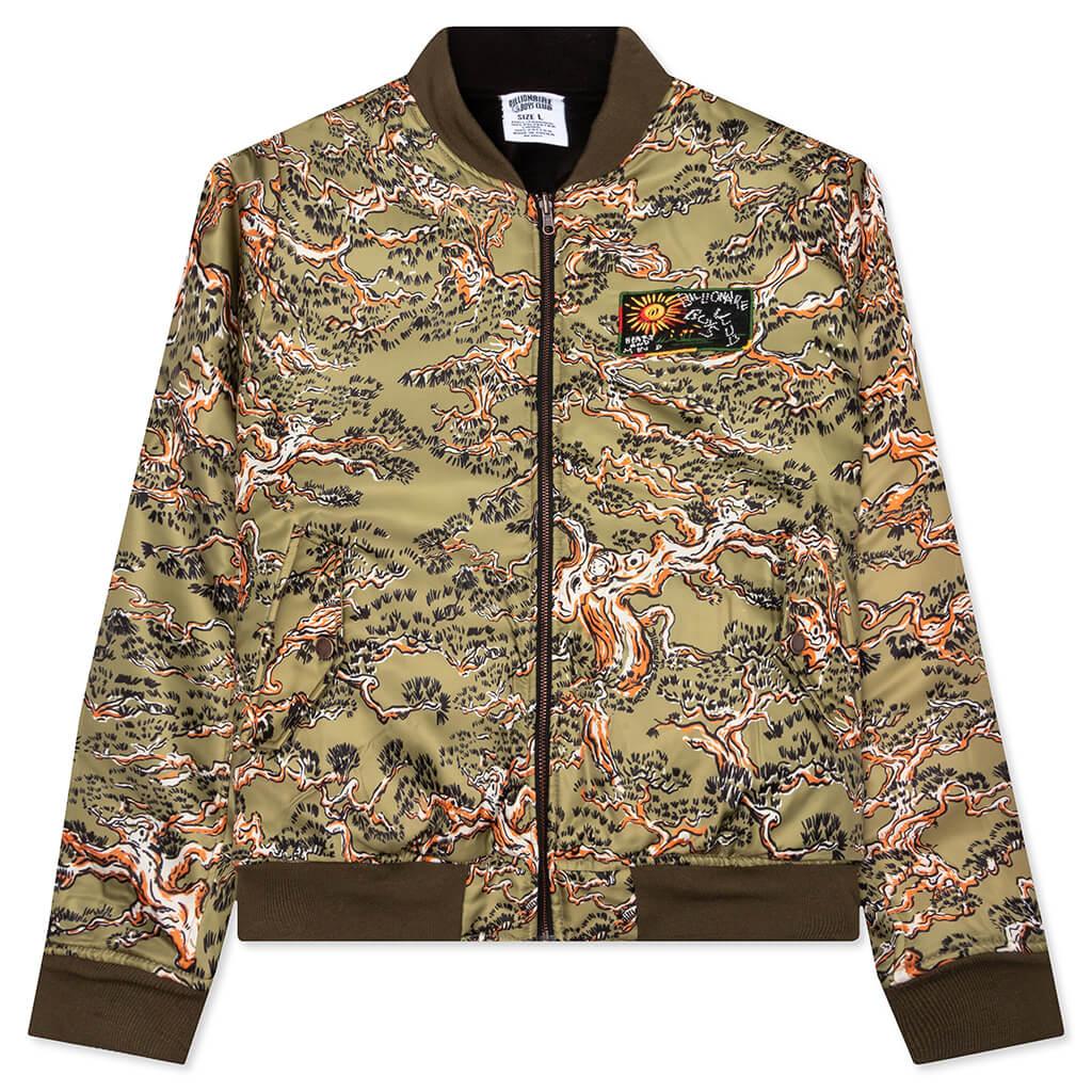 BB Phoenix Reversible Bomber Jacket - Olive Drab – Feature