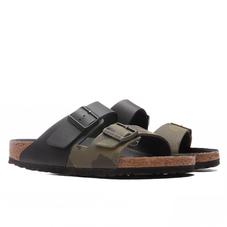Wide Arizona Split Birko-Flor - Black/Desert Soil Camo Green – Feature