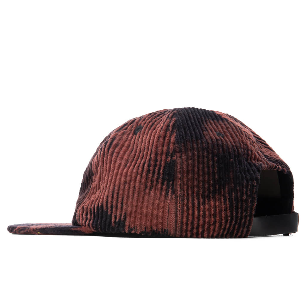 Bleached Cord Logo Head Hat - Black – Feature