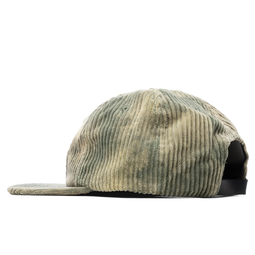 Bleached Cord Logo Head Hat - Green – Feature